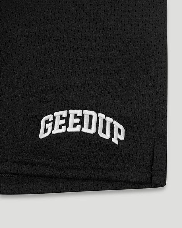 Team Logo Mesh Shorts Black – Geedup Co. UK